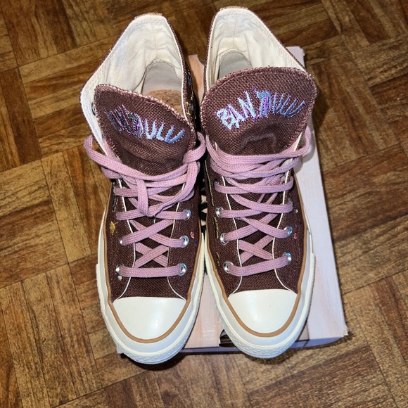 Converse | Shoes | Bandulu X Chuck 7 High Paint Splatter Cappuccino ...